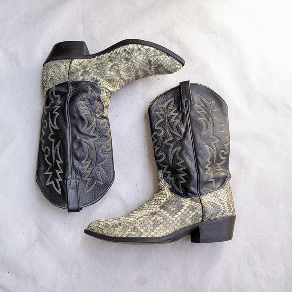 Dan Post | Shoes | Dan Post Rattlesnake Cowboy Boots Men D Black ...